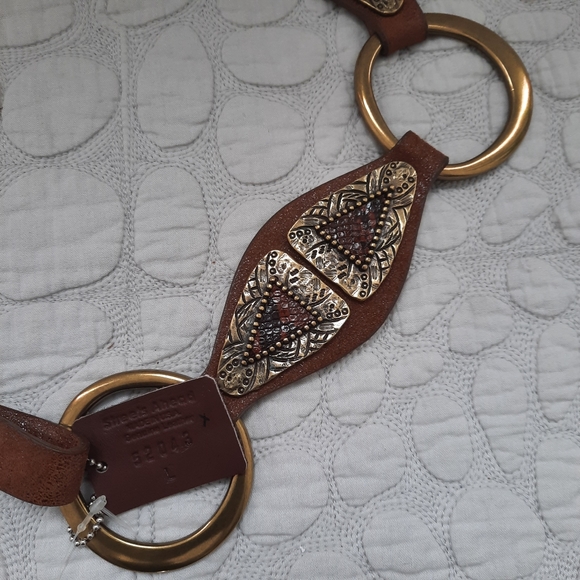 Stree Ahead | Accessories | Street Ahead Ring Studded Leather Loop Belt | Poshmark